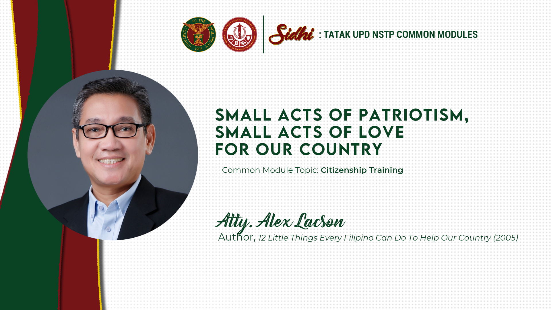 Intensifying the NSTP Common Module Topics through the “SIDHI ...